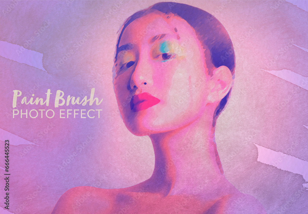 Paint Brush Effect Stock Template | Adobe Stock