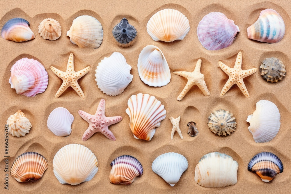 guide to identifying different types of sea shells on a sandy surface ...