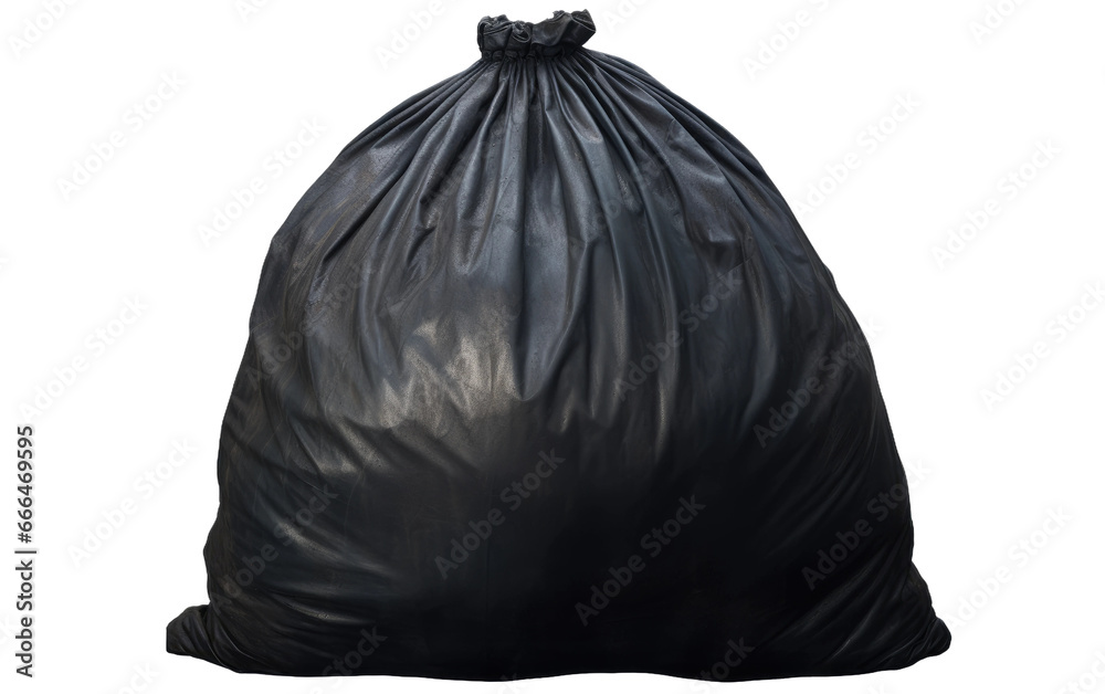 Realistic Garbage Bag Portrait on White or PNG Transparent Background ...