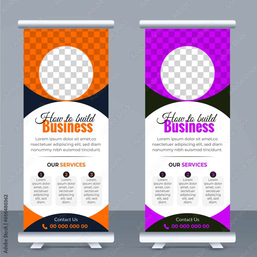 Roll up banner design,Modern,x-banner, creative, business corporate ...