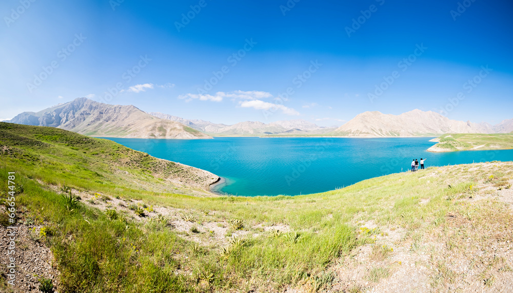 Lar Lake Aquatic Ecosystem, Lar Dam, Damavand, Iran Stock Photo | Adobe ...