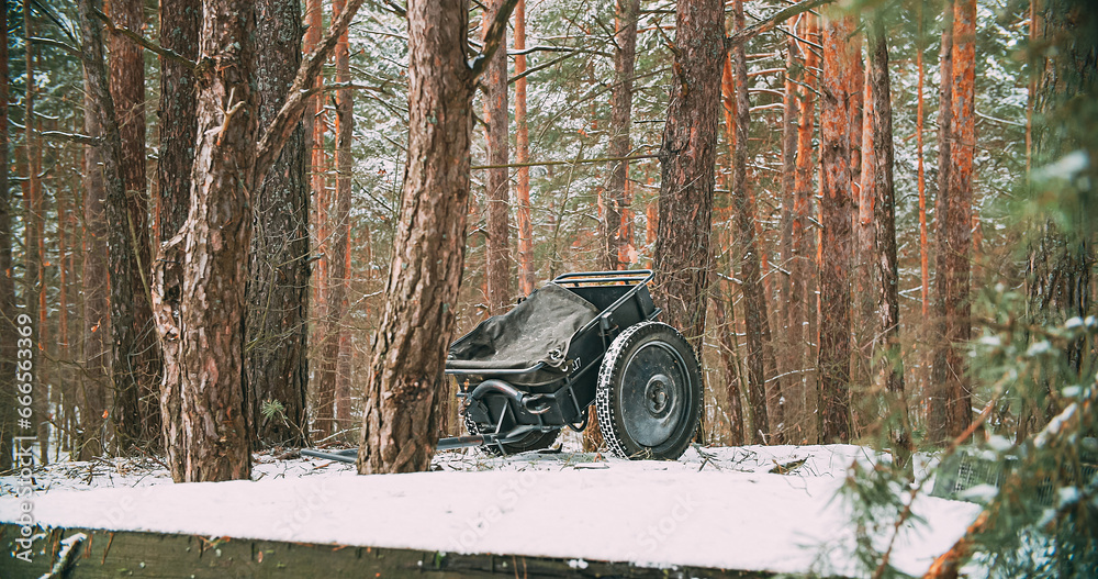 Abandoned German Infantry Cart Or Handcart Infanteriekarren If8 Of ...