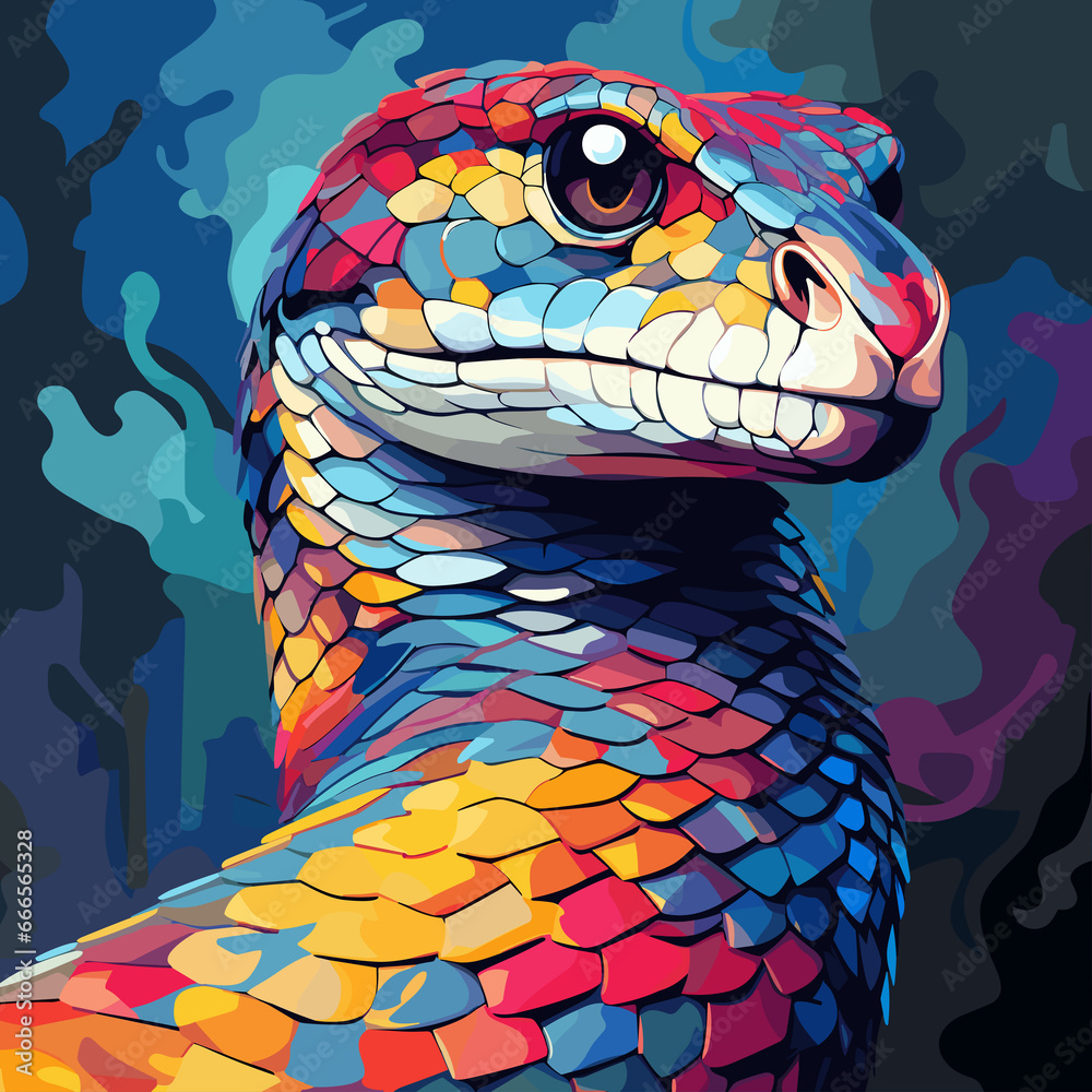 Experience the mesmerizing world of animal pop art design! Dive into a ...