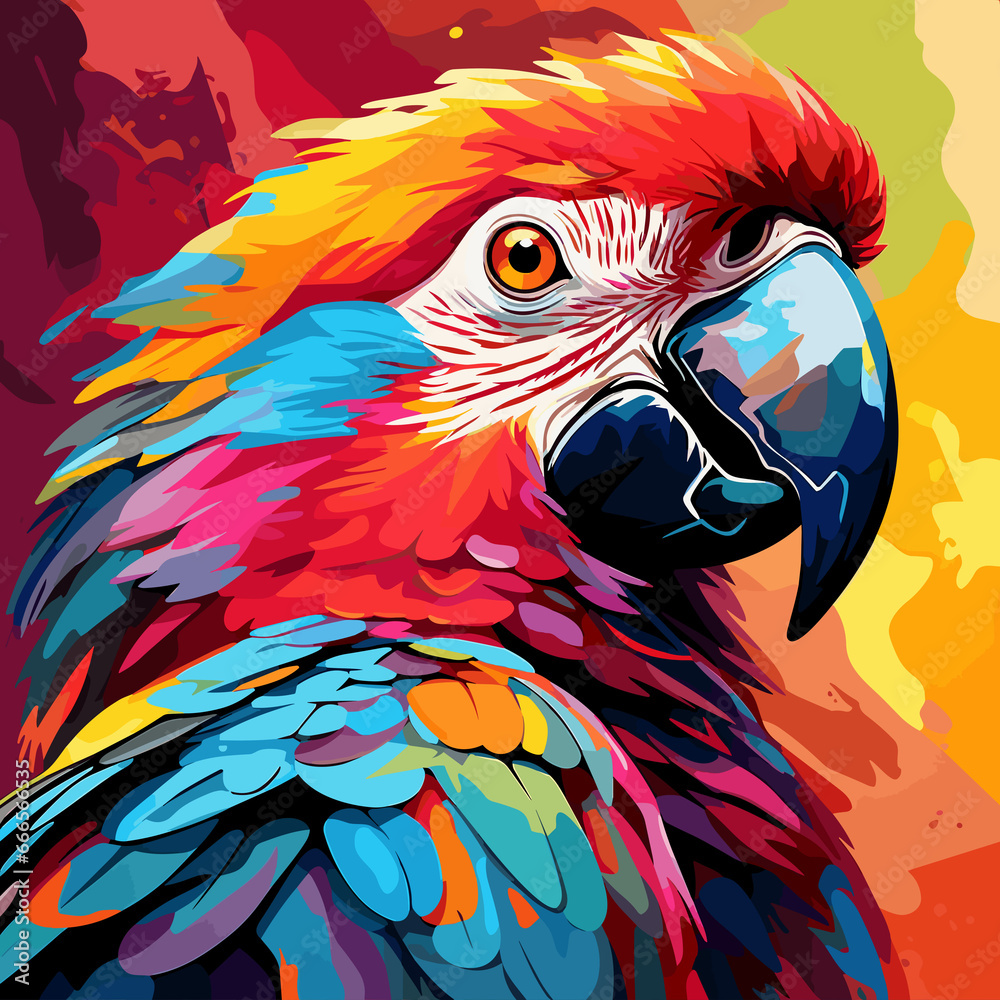 Experience the mesmerizing world of animal pop art design! Dive into a ...