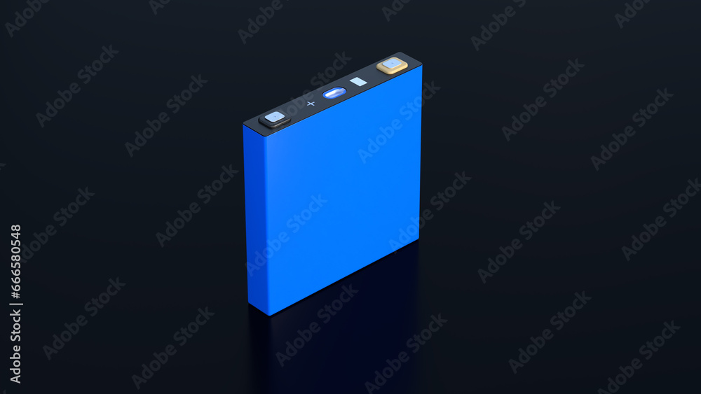 blue prismatic cell, rectangular lithium ion phosphate LFP battery for ...