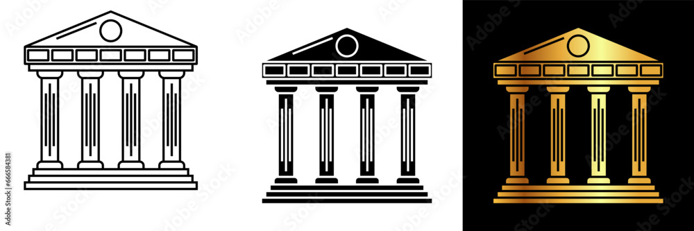 The Greek Temple icon pays tribute to the architectural marvels of ...