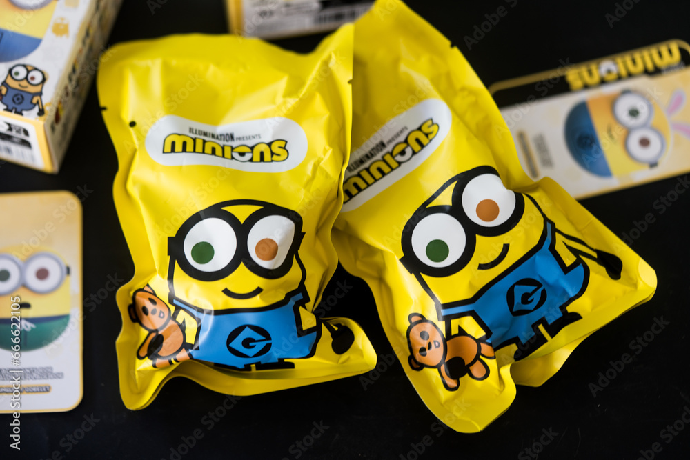 Bangkok, Thailand - October 23, 2023 : MINISO Action Figure Minion ...