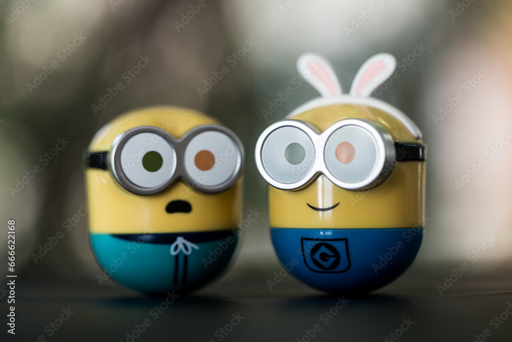 Bangkok, Thailand - October 23, 2023 : A Minions Random Box of tumbler ...