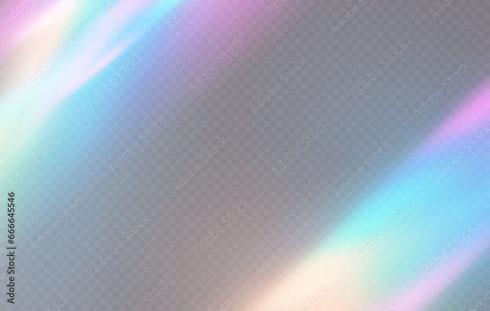 Poster Crystal rays of light, prism refraction, lens flare, crystal ...