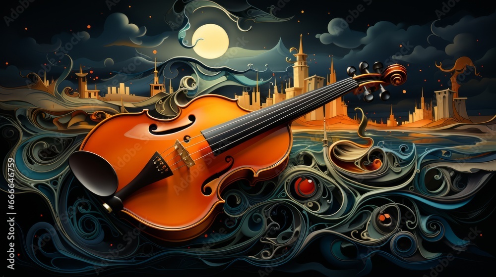 A mesmerizing masterpiece of sound and sight, as a cello, painting ...