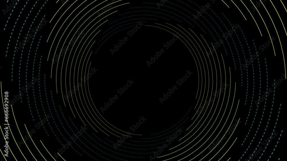 HUD element digital - pending loading screen - loop with loopable segments - circular white on ...