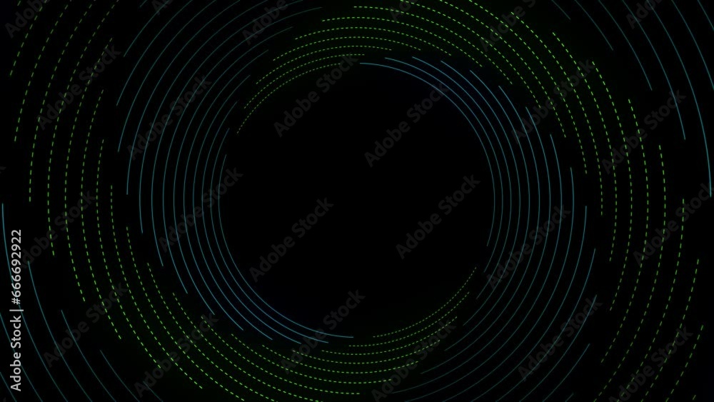 HUD element digital - pending loading screen - loop with loopable segments - circular white on ...