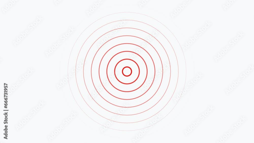 Radio wave animated, Background with concentric rings moving, Animation ...