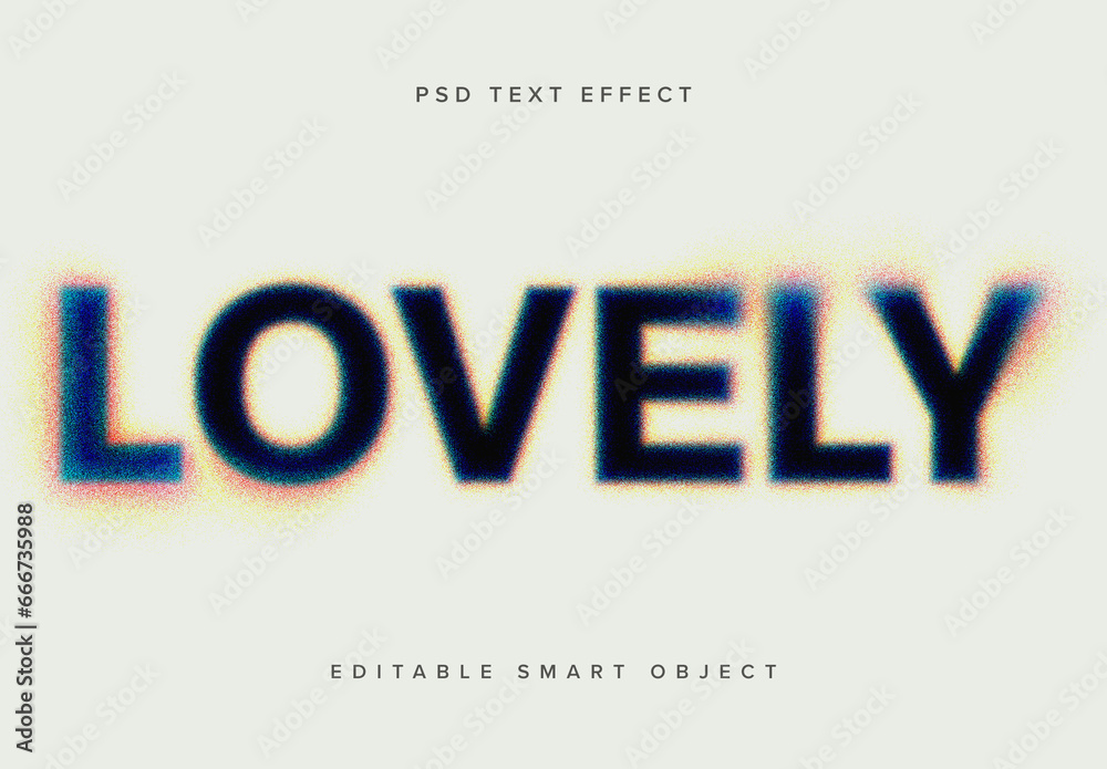 Hazy Colour Dissolving Text Effect Mockup Stock Template | Adobe Stock