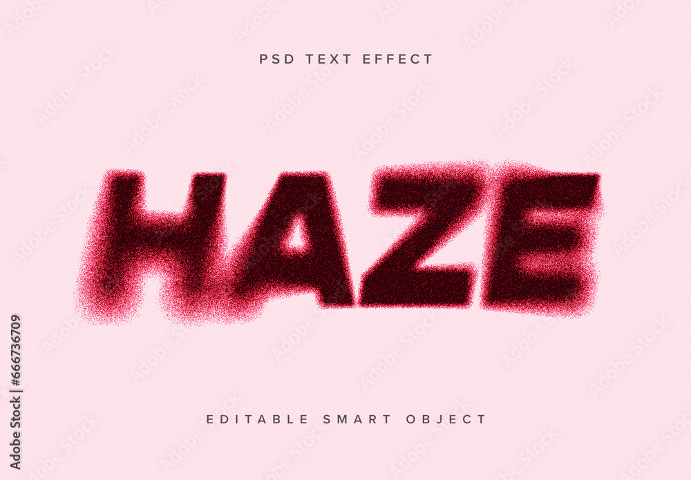 Hazy Dissolving Text Effect Mockup Stock Template | Adobe Stock