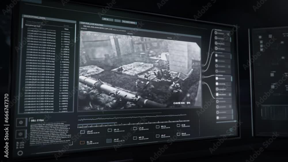 Computer program interface displays the ongoing military conflict ...