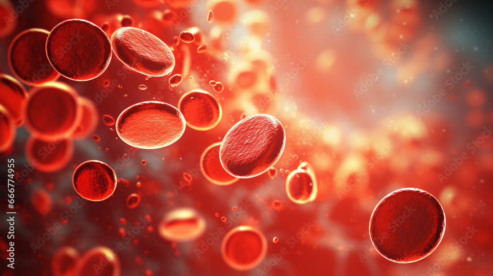 Under the microscope- background macro for scientific medical concept ...
