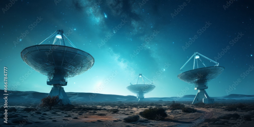 Radar Antennas Beneath the Milky Way, Leading the Search for Life Beyond Our Galaxy through the ...