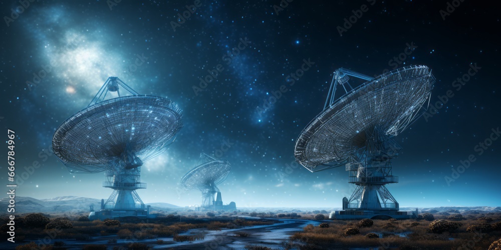 Radar Antennas Beneath the Milky Way, Leading the Search for Life Beyond Our Galaxy through the ...