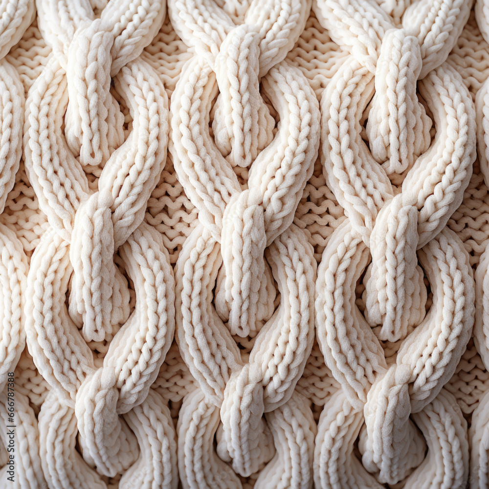 beige knitting pattern seamless texture, generative ai Stock Photo ...