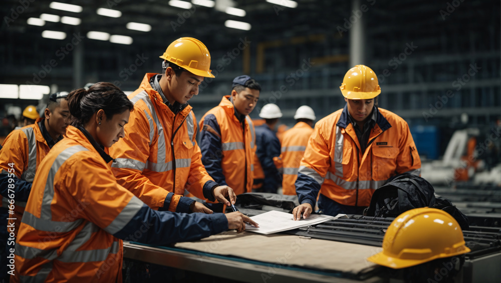 Hundreds of operators work in the logistics sector of transport company ...