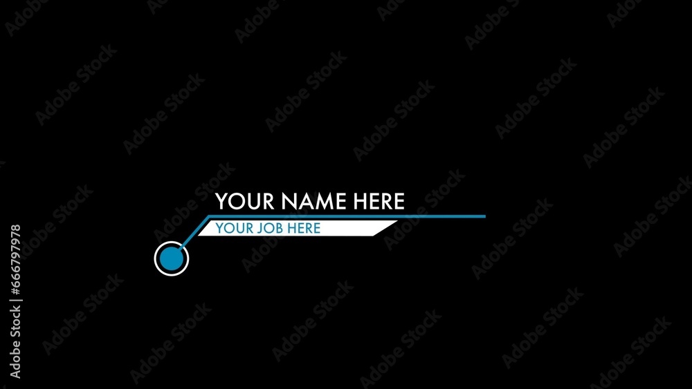 Modern Looking Lower Third Call Out Title Stock Template | Adobe Stock