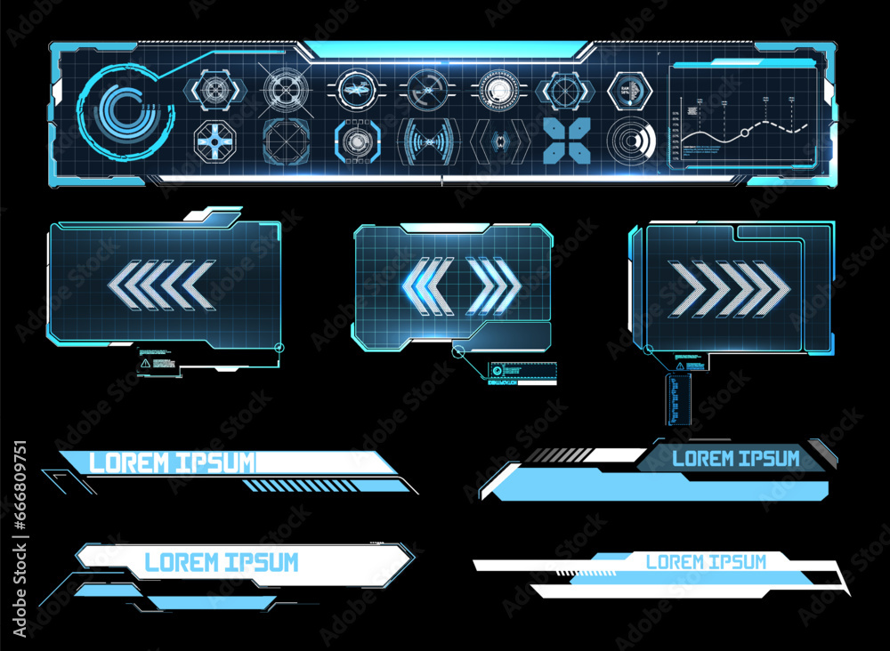 Retrofuturistic digital set 80s and 90s interface elements. Trendy 2023 shapes with Futuristic ...