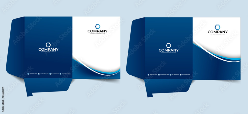 Professional creative Luxury corporate presentation Document Folders ...
