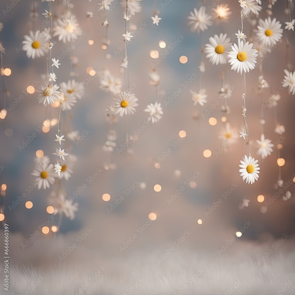 Daisy Baby Digital Backdrop Photography Background Floral Baby Boy Girl ...