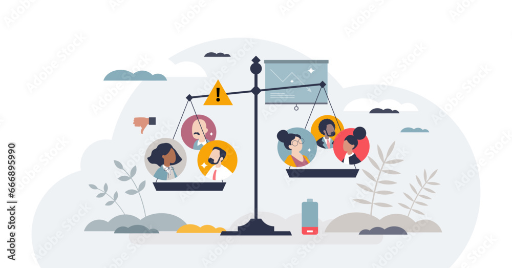 Resource allocation for effective business labor tiny person concept ...