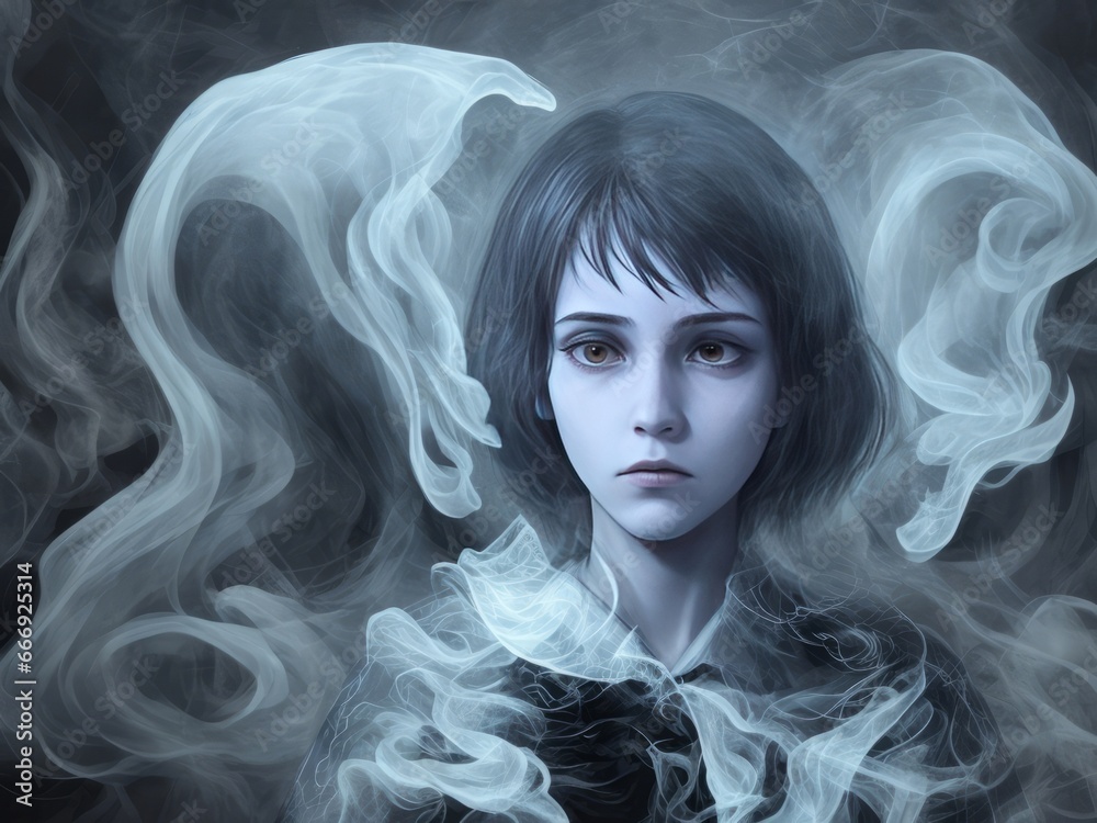 Concept of a vivid color illustration expressing auditory ...