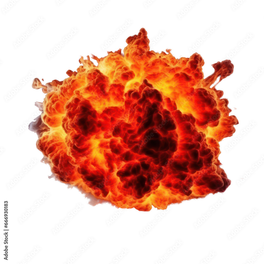 realistic fire explosion isolated on transparent background,transparency Stock Photo | Adobe Stock