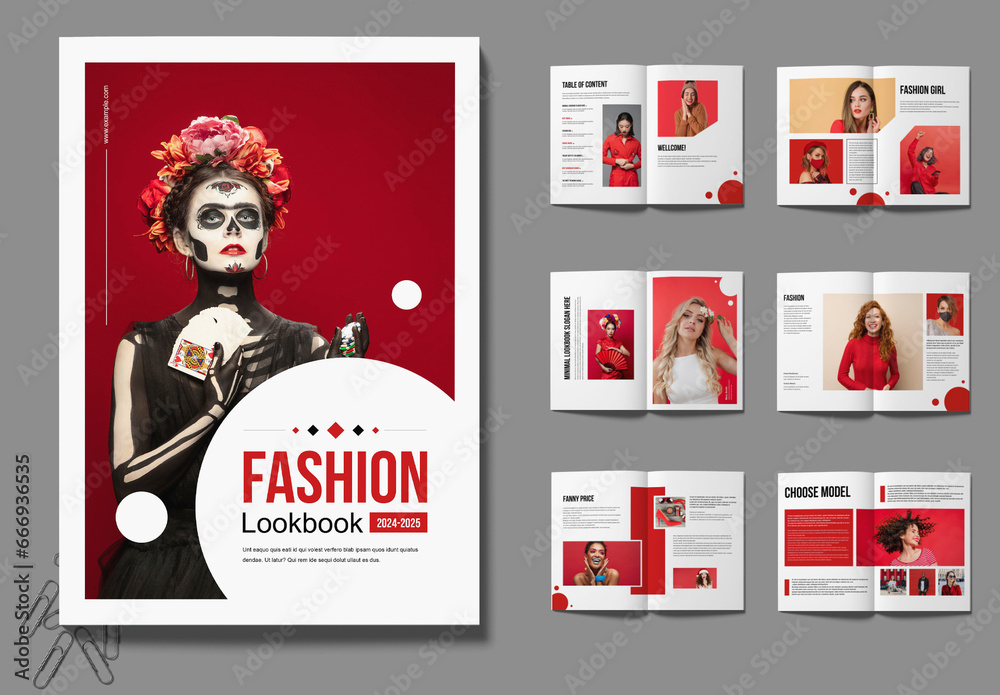 Fashion Magazine Layout Stock Template | Adobe Stock