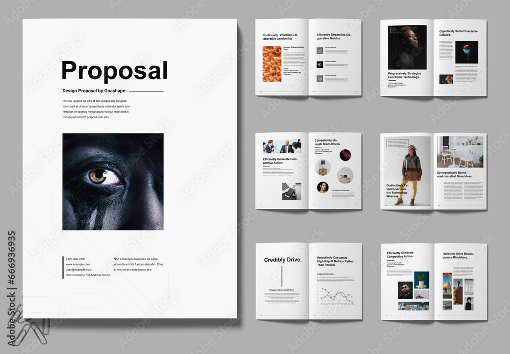 Project Proposal Layout Stock Template | Adobe Stock
