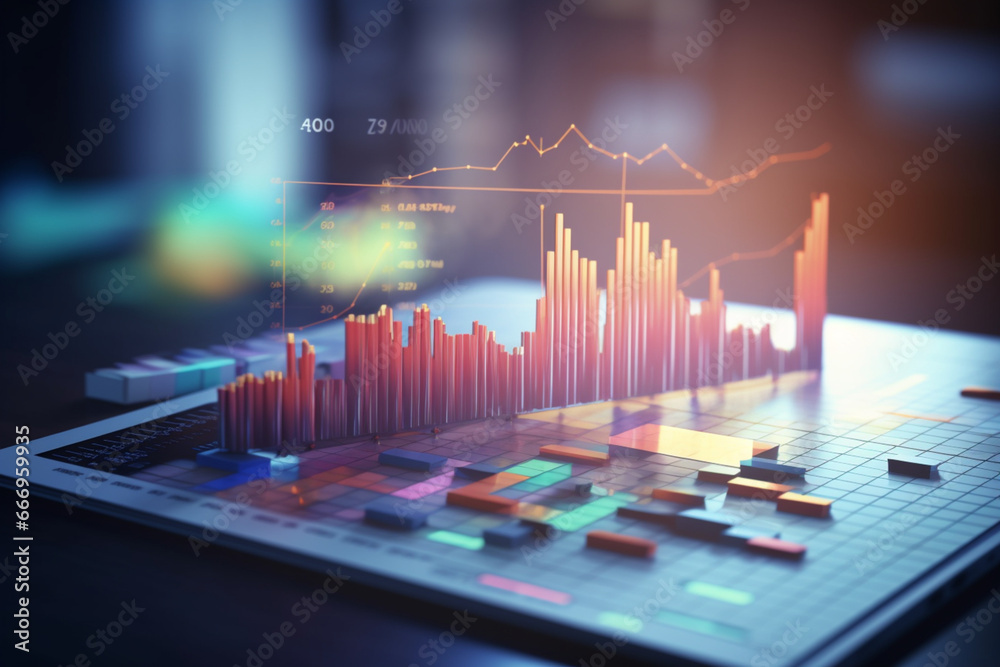 Financial data document graph chart report statistic marketing research ...
