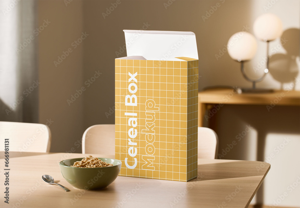 Cereal Box Template Photoshop