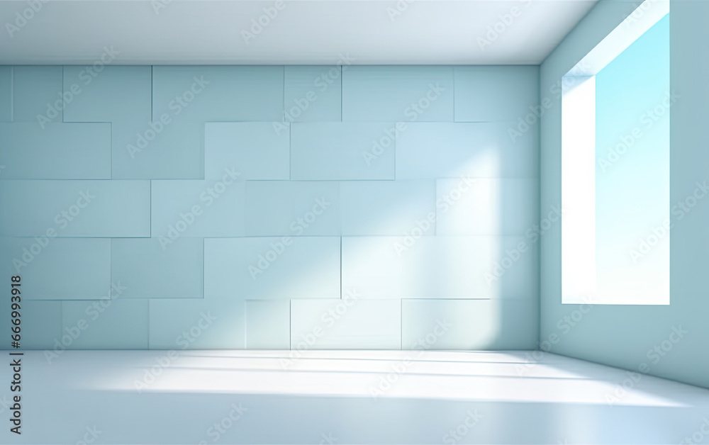 Empty room with a window Sunlit shadows ,Empty room without any object ...