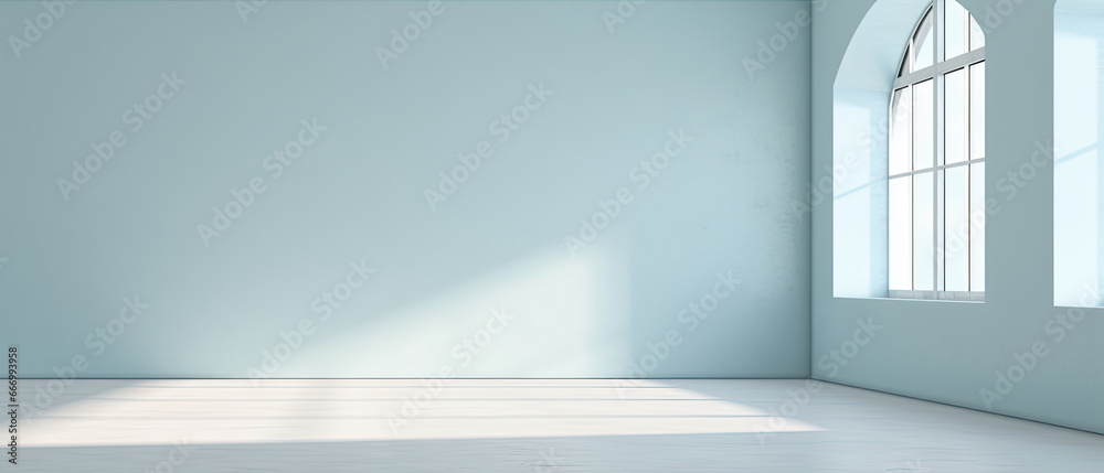 Foto de Empty room with a window Sunlit shadows ,Empty room without any ...