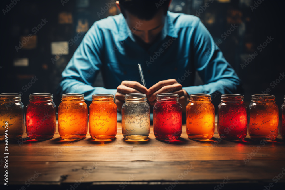 hand gracefully penning an inspiring quote or a poem. Surround it with ...