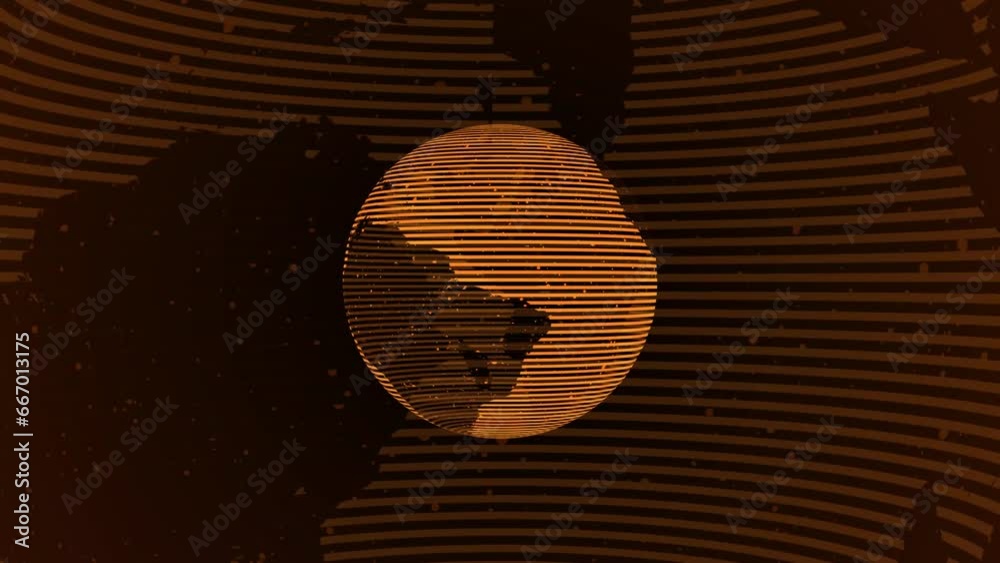 Vidéo Stock Slow speedy moving pixel art earth. Looping earth ...