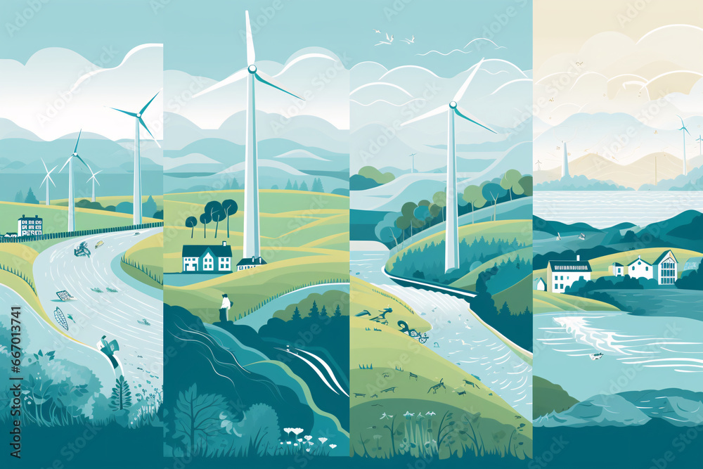 Concept of sustainable, ecological and green city development ...