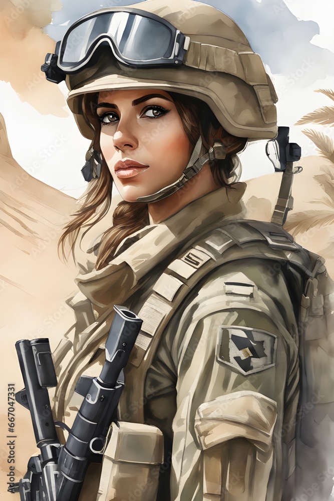 Israeli IDF Army Female Soldier - Strong and Empowered Woman ...