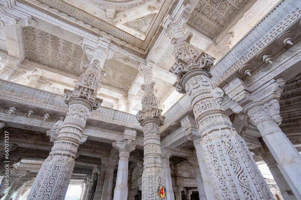 The interior is stunning, with unique carvings on the ceiling and ...