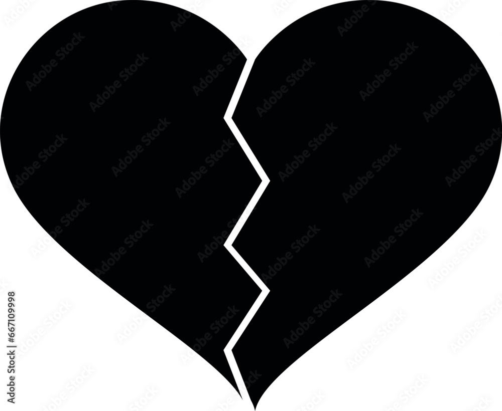 Heart Break Cutfile, cricut ,silhouette, SVG, EPS, JPEG, PNG, Vector ...