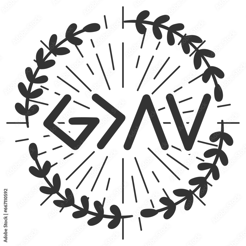 God Is Greater Than The Highs And Lows Stock Vector | Adobe Stock