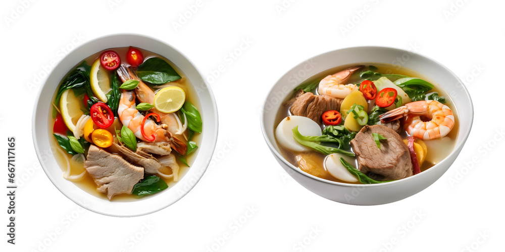 Sinigang, transparent background, isolated image, generative AI Stock ...