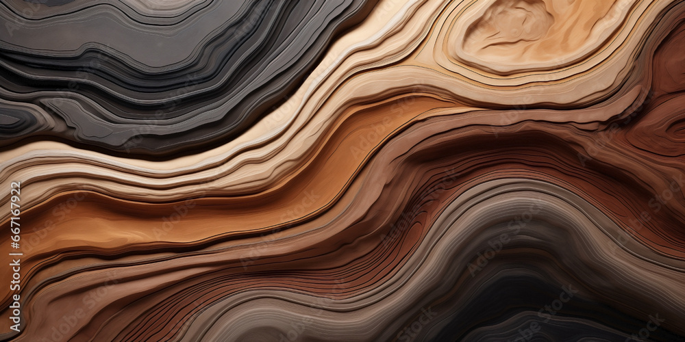 Nature-Inspired textures: Organic wood surface with wavy texture ...