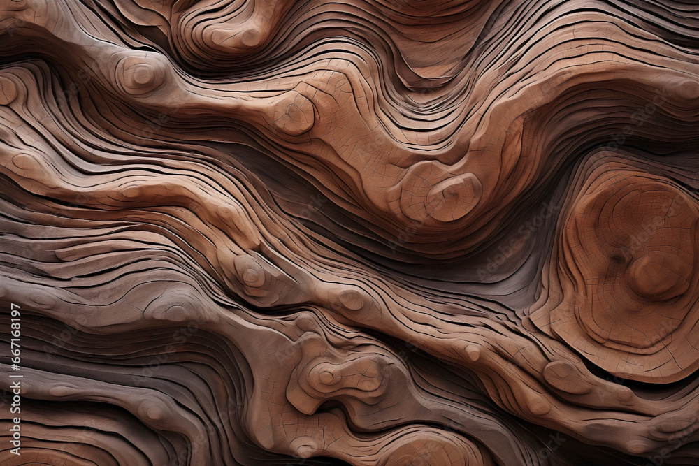 Nature-Inspired textures: Organic wood surface with wavy texture ...