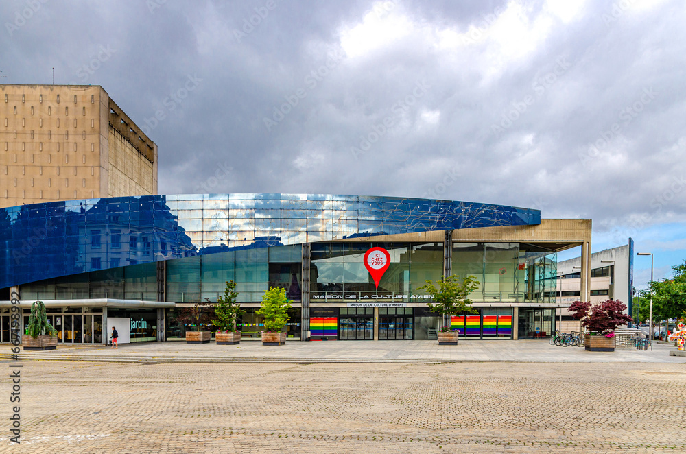 Amiens, France, July 3, 2023: House of Culture Maison de la Culture d ...