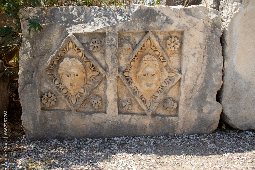 Santa Claus Church, Demre Antalya, TURKEY, Various ruins. Stock Photo ...